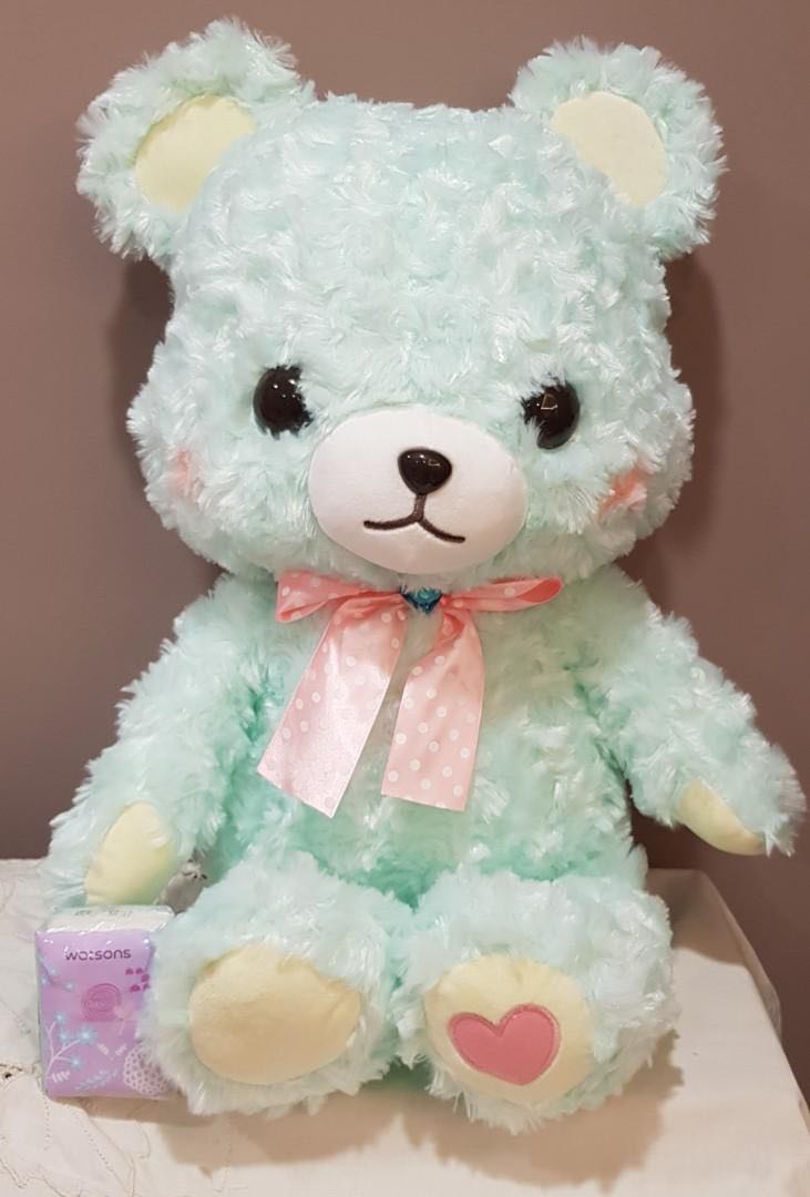 Toreba Fortune Bears Magical Heart Soft Toy (Green), Hobbies & Toys ...