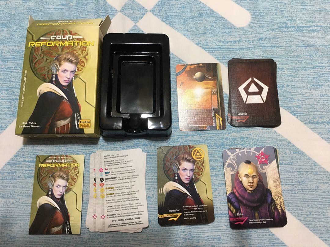 Coup + Reformation Expansion (Authentic), Hobbies & Toys, Toys & Games ...