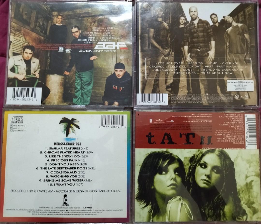 Daughtry, Alien Ant Farm, Tatu, Melissa Etheridge, Hobbies & Toys ...