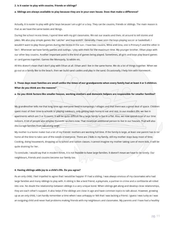 DSA | PSLE ORAL Stimulus Based Conversation | Listening Comprehension ...