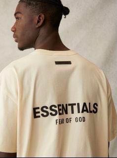 Essentials FOG Cream Tee, Men's Fashion, Tops & Sets, Tshirts & Polo ...
