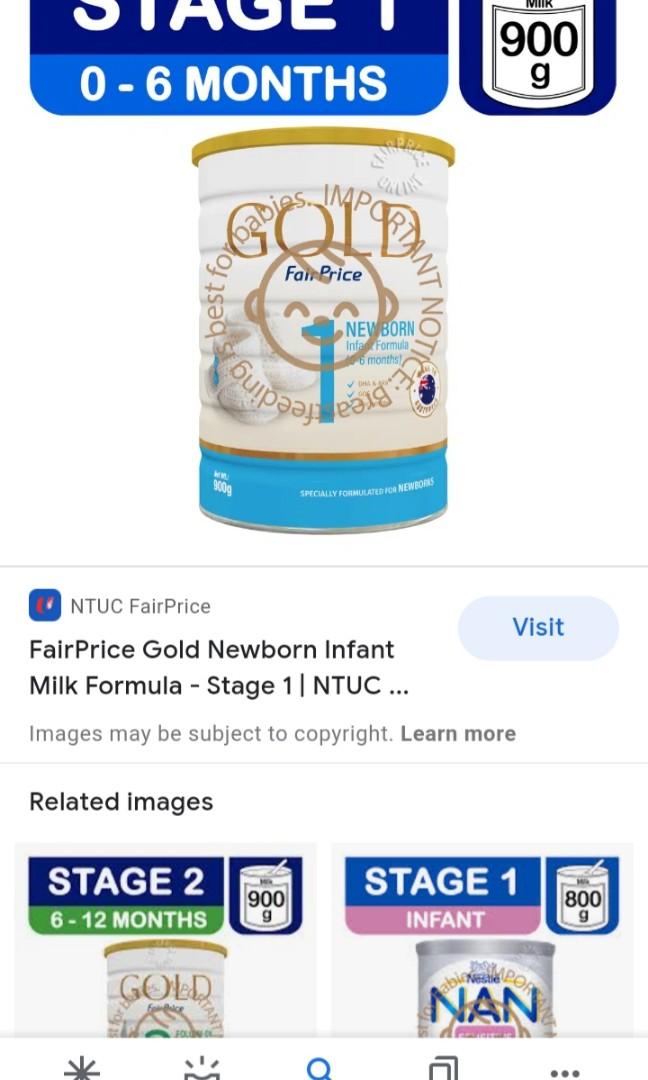 Fairprice Gold stage 1 milk powder newborn, Babies & Kids, Nursing ...