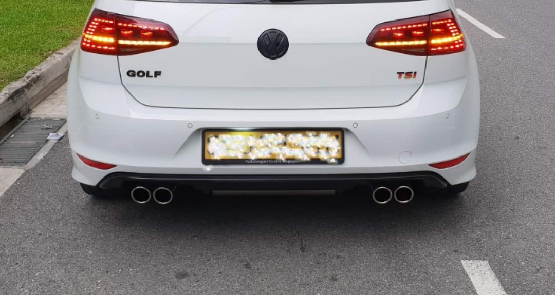 Golf R Original Rear White Bumper, Car Accessories, Accessories on ...