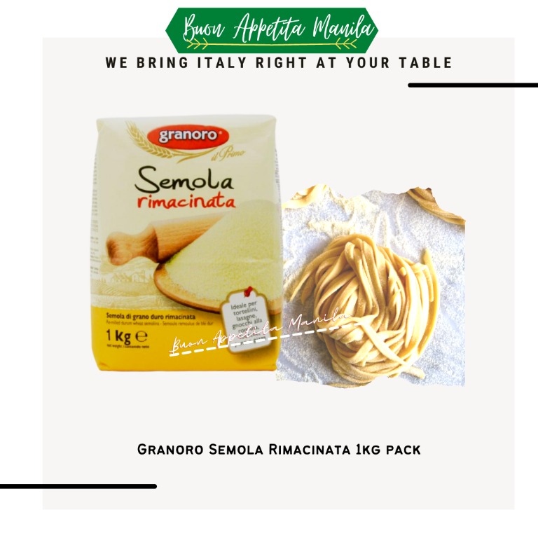Granoro Flour Semolina Rimancinata, 1kg Pack, Furniture & Home Living ...