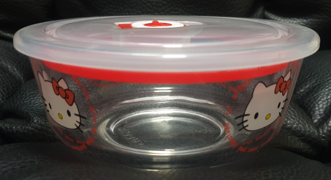 Hello Kitty Glass Container, Furniture & Home Living, Kitchenware ...