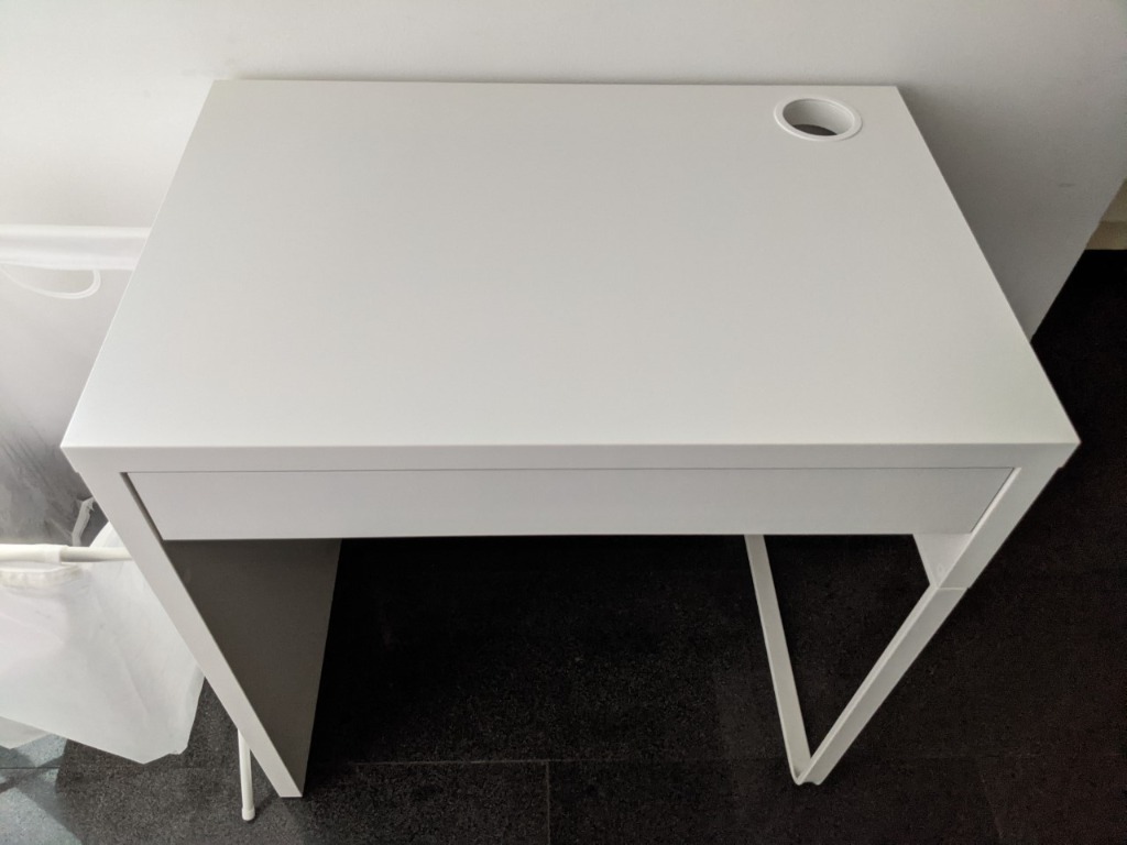 IKEA MICKE desk - white 73x50 cm, Furniture & Home Living, Furniture ...
