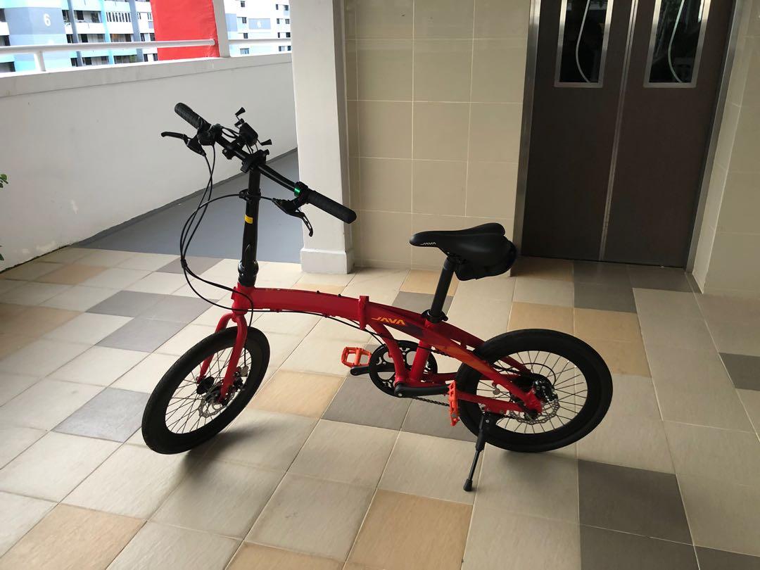Java Red Zelo v2, foldable bicycle, Sports Equipment, Bicycles & Parts ...