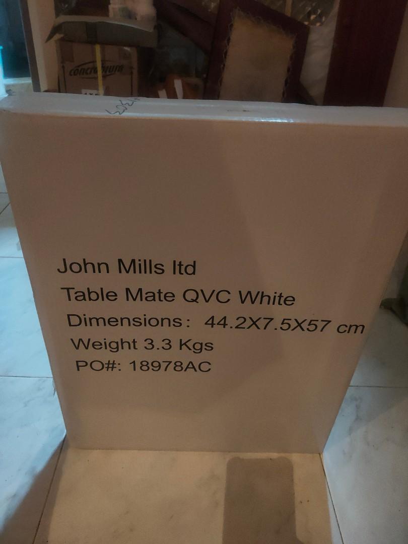 John Mills Table Mate QVC white, Furniture & Home Living, Furniture ...