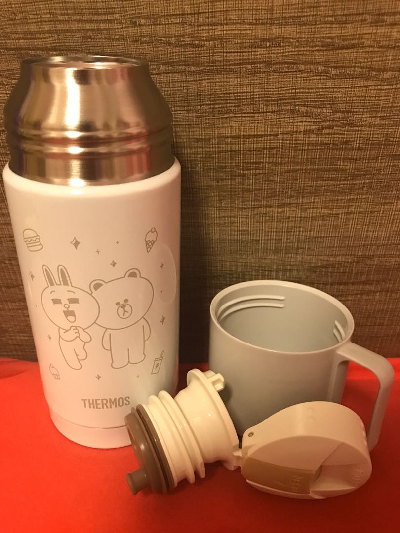 Thermos Line friends 真空保溫瓶, 傢俬＆家居, 廚具和餐具, 廚水杯、水壺 - Carousell