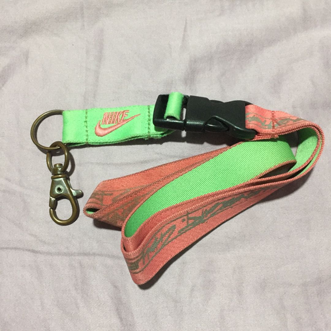 Nike Pink & Green Lanyard, Women's Fashion, Bags & Wallets, Wallets ...