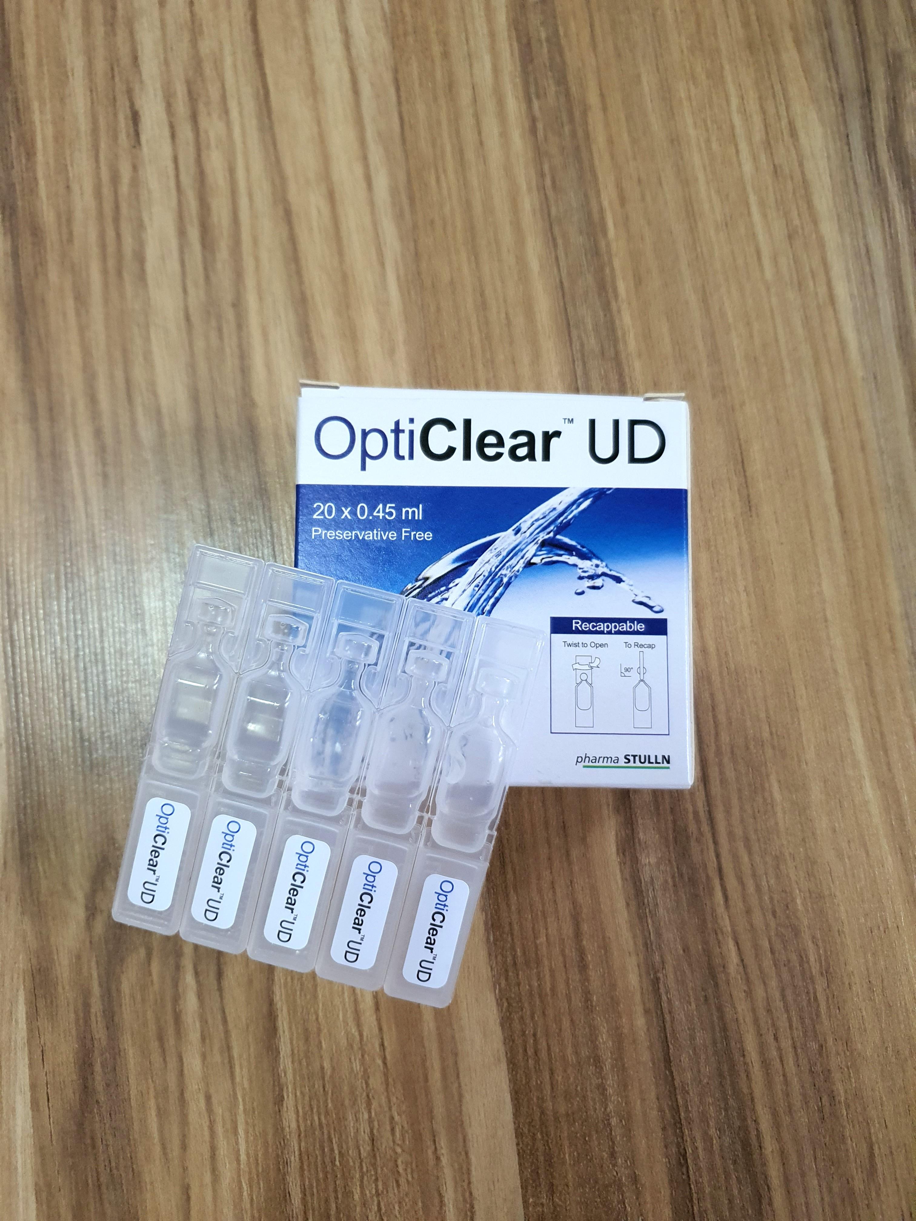 OptiClear UD eye drops (20 x 0.45ml), Beauty & Personal Care, Vision ...