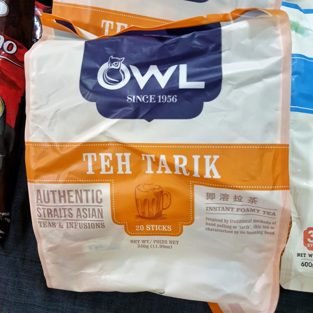 OWL Teh Tarik Milktea Authentic Singapore Product 20 sachets, Food ...