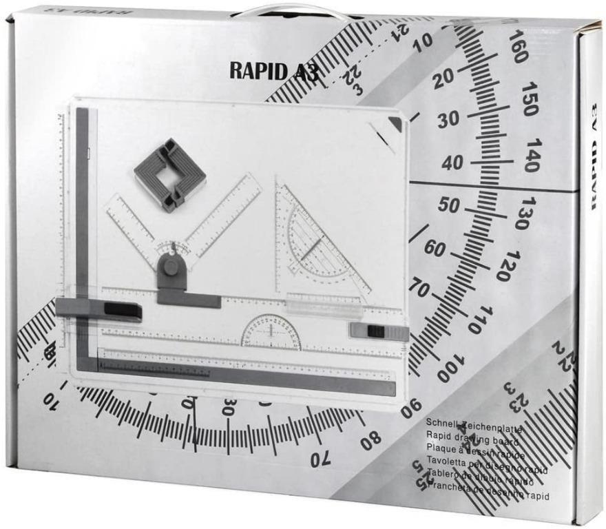 Popamazing Rapid A3 Multi Function Plastic Drawing Board with Set ...