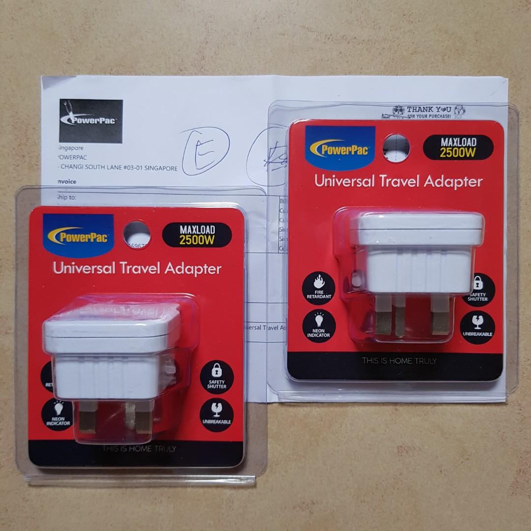 PowerPac Universal Travel Adapter, TV & Home Appliances, Electrical ...