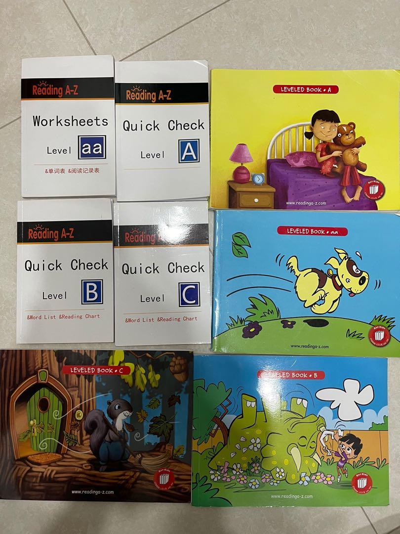 Reading A-Z level aa-C, Hobbies & Toys, Books & Magazines, Assessment ...