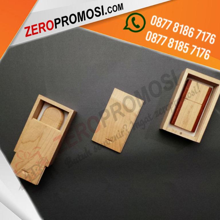 Sedia Packaging Sliding Box Kayu Untuk Kemasan Flashdisk Bisa Cetak ...
