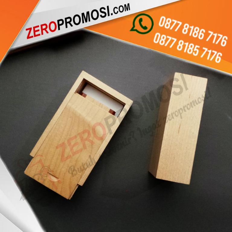 Sedia Packaging Sliding Box Kayu Untuk Kemasan Flashdisk Bisa Cetak ...