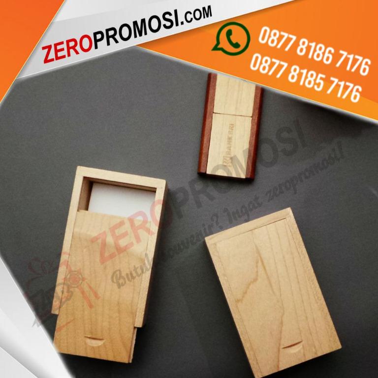 Sedia Packaging Sliding Box Kayu Untuk Kemasan Flashdisk Bisa Cetak ...