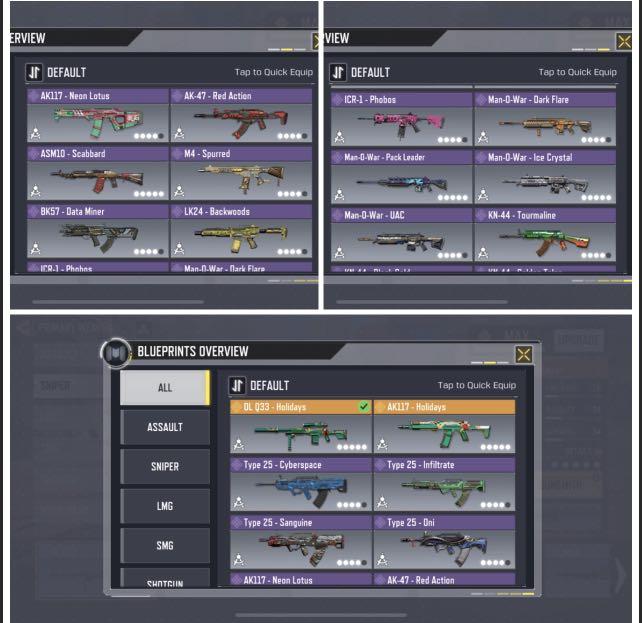 Stacked Call of Duty Mobile / CODM Account, Video Gaming, Gaming ...