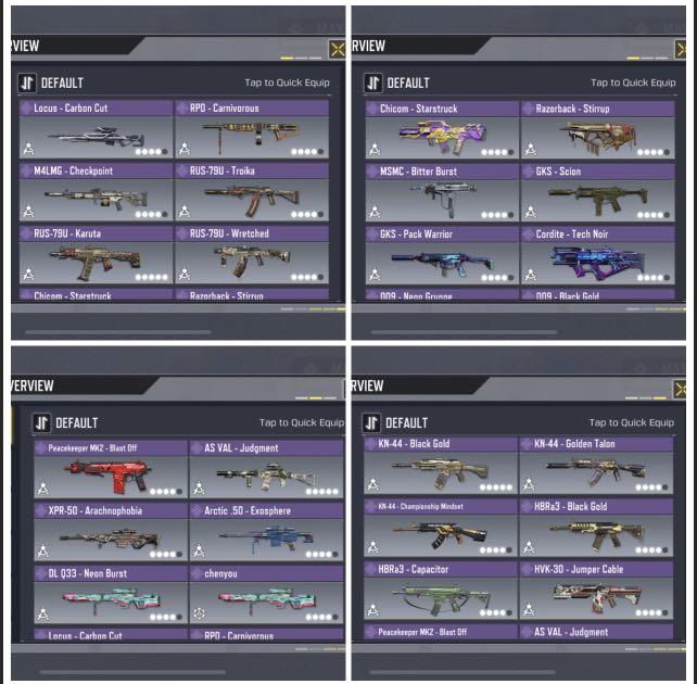 Stacked Call of Duty Mobile / CODM Account, Video Gaming, Gaming ...