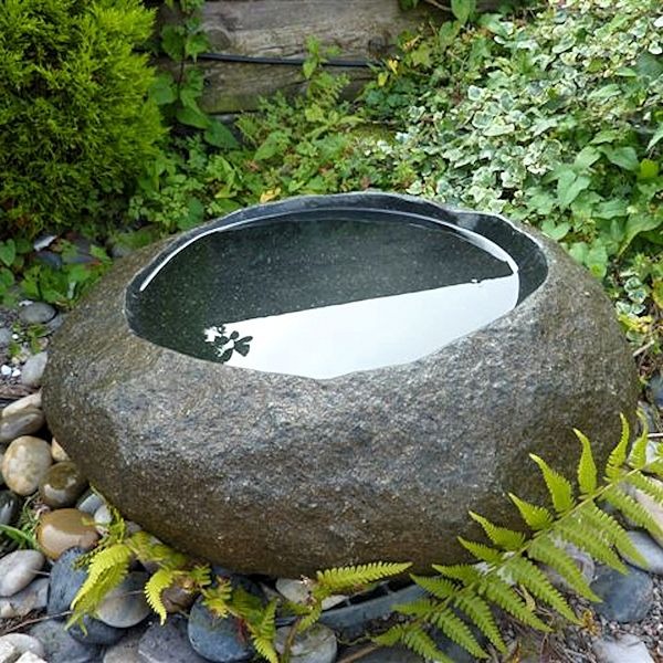 Stone Water Bowl., Furniture & Home Living, Gardening, Pots & Planters ...