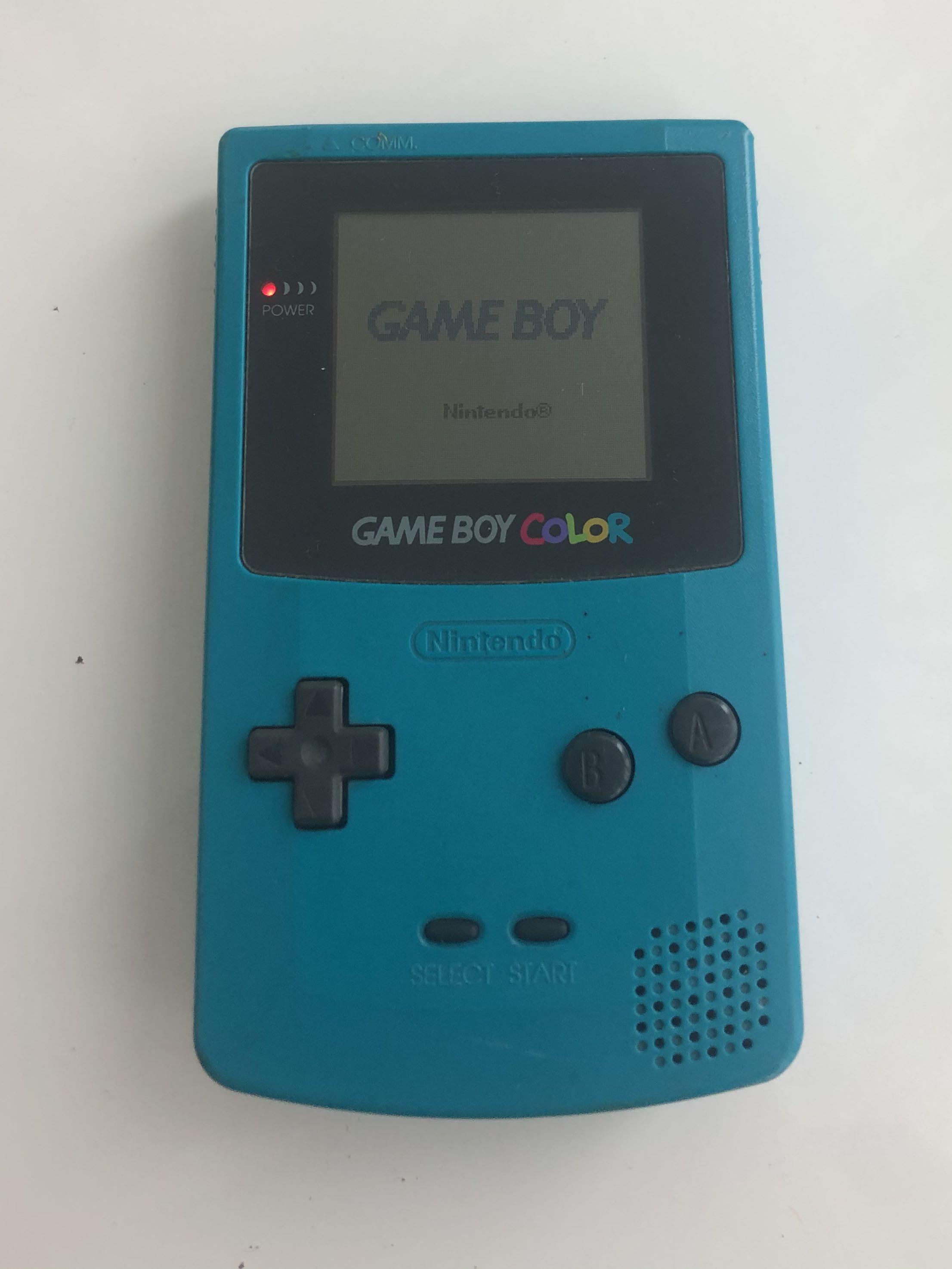 Teal Game Boy Color and Pokemon Blue, Video Gaming, Video Game Consoles ...