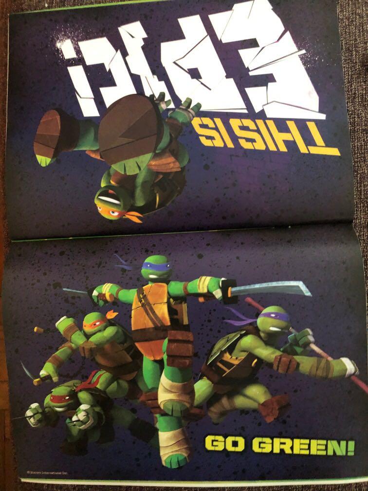 Teenage Mutant Ninja Turtles sticker book, Hobbies & Toys, Books ...