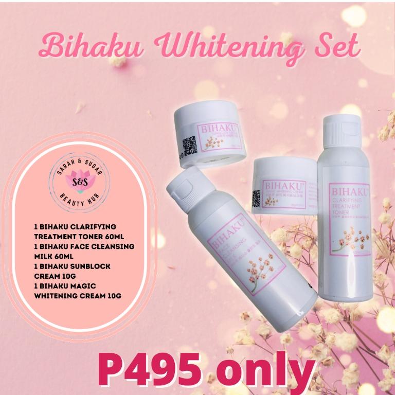 THE ORIGINAL BIHAKU WHITENING SET 60ml/10mg, Beauty & Personal Care, Face, Face Care on Carousell
