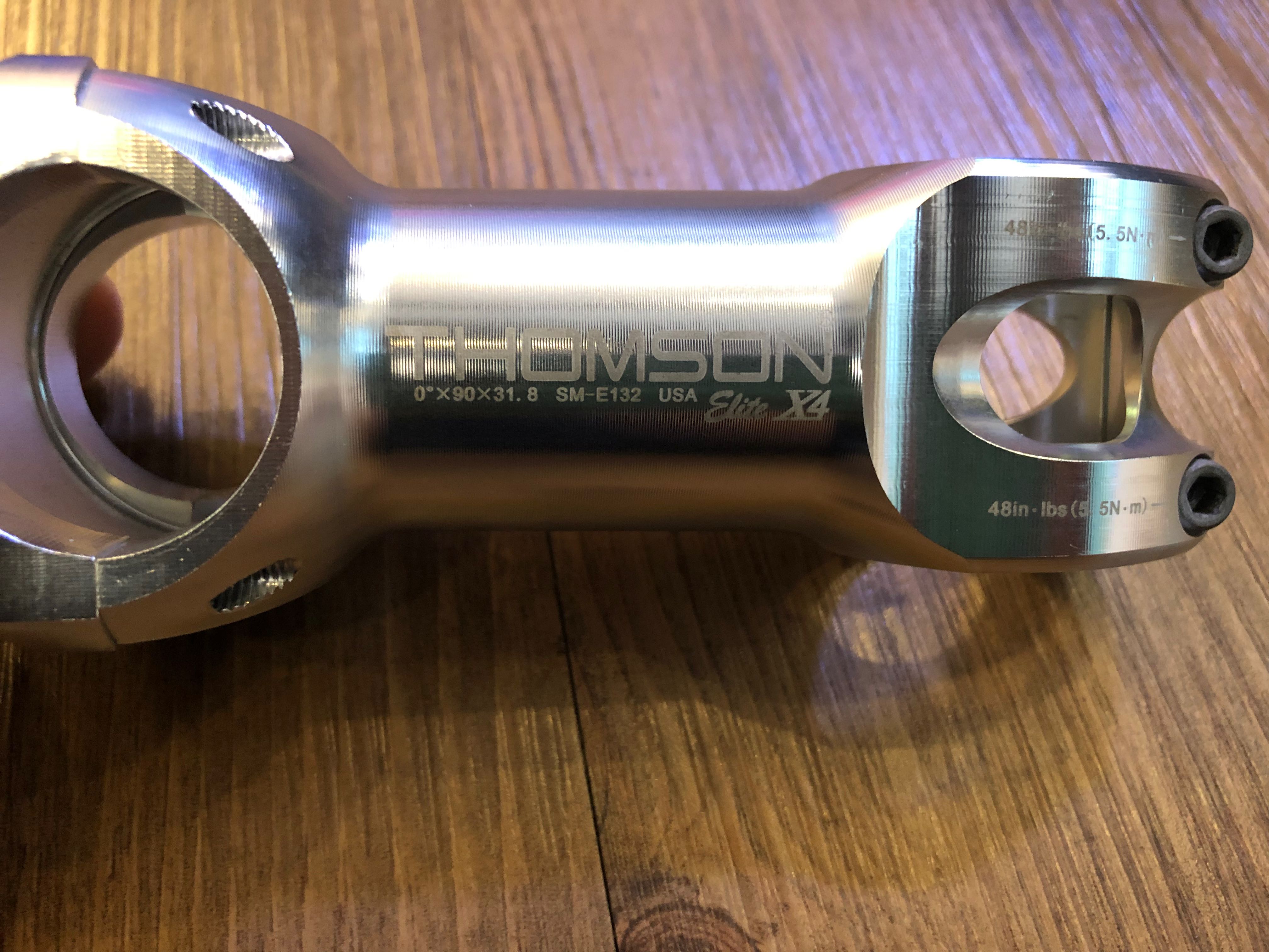 Thomson elite X4 stem and Bionic riser bar, Sports Equipment, Bicycles ...