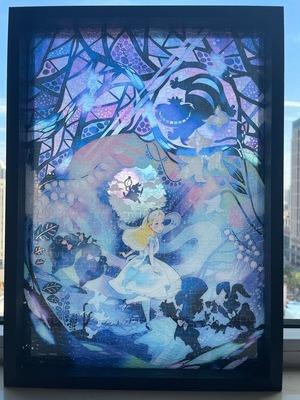 Translucent Plastic Stained Glass Alice In Wonderland 500 Piece Jigsaw ...