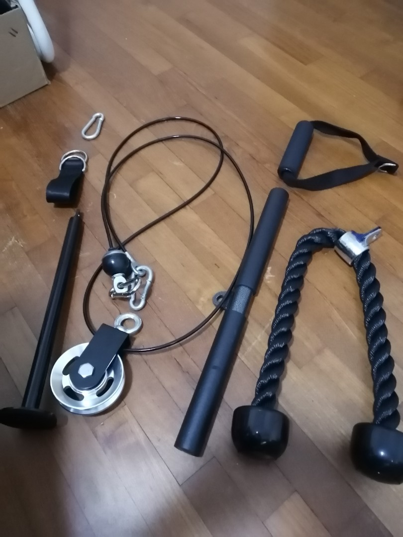 Tricep Cable Pulley System Gym Pulley Machine Lat Pulldown Tricep ...