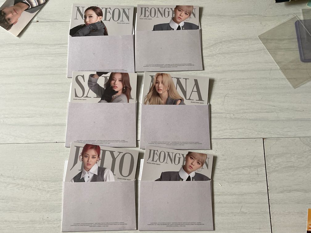 TWICE Eyes Wide Open Message Card, Hobbies & Toys, Memorabilia ...