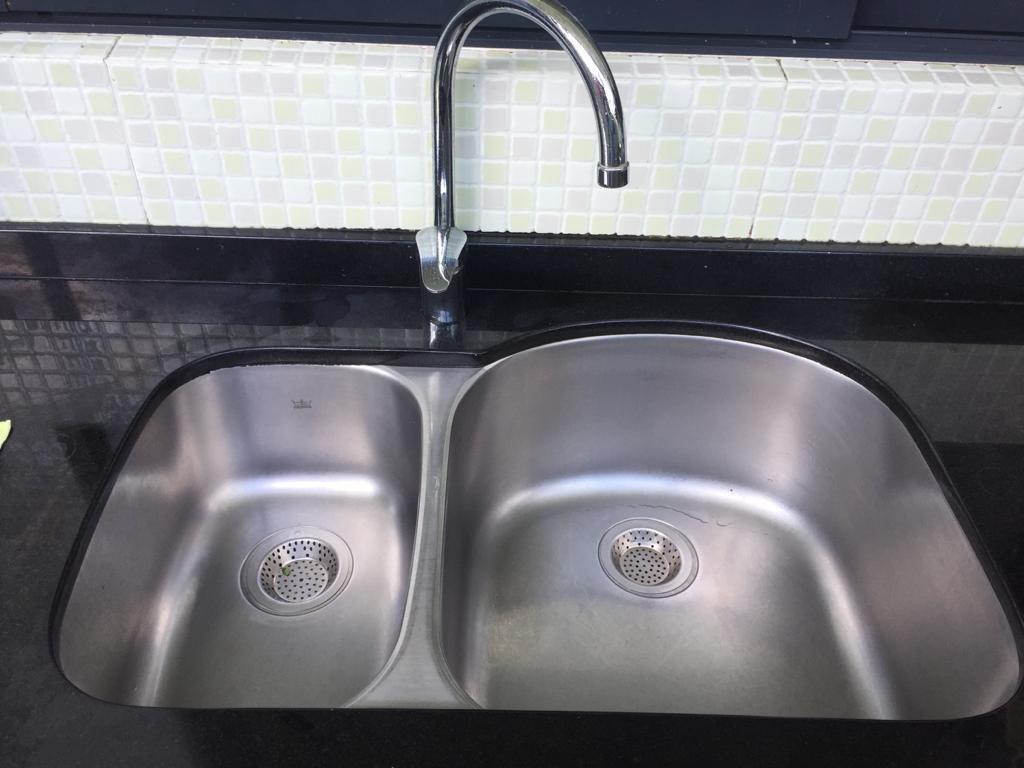 Used kitchen stainless steel sink and tap, Furniture & Home Living ...