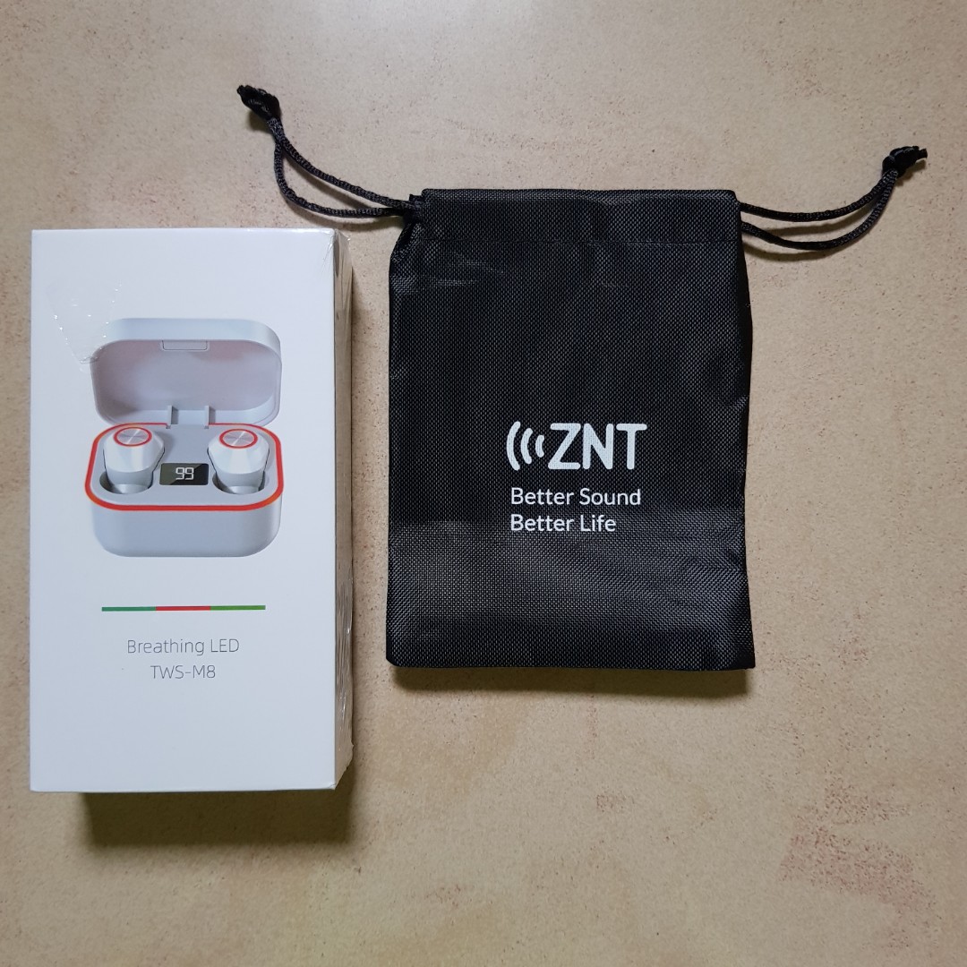 (Black) ZNT M8 TWS Earbuds, Audio, Earphones on Carousell