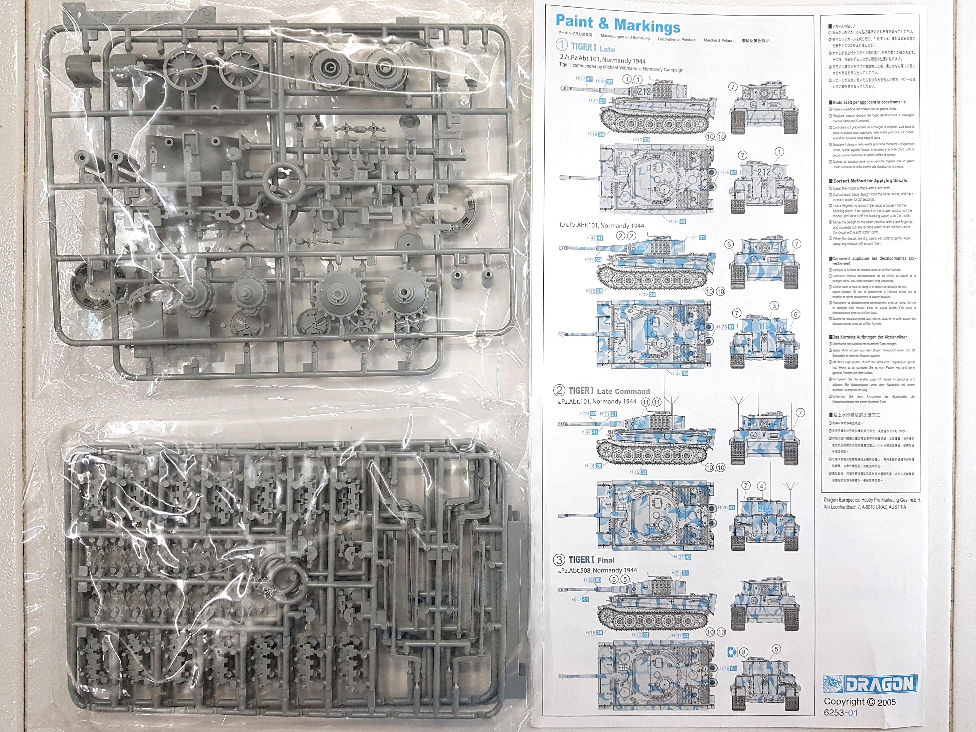 1/35 Dragon #6253 German Heavy Tank Pz Kpfw VI Ausf E Sd Kfz 181 Tiger ...