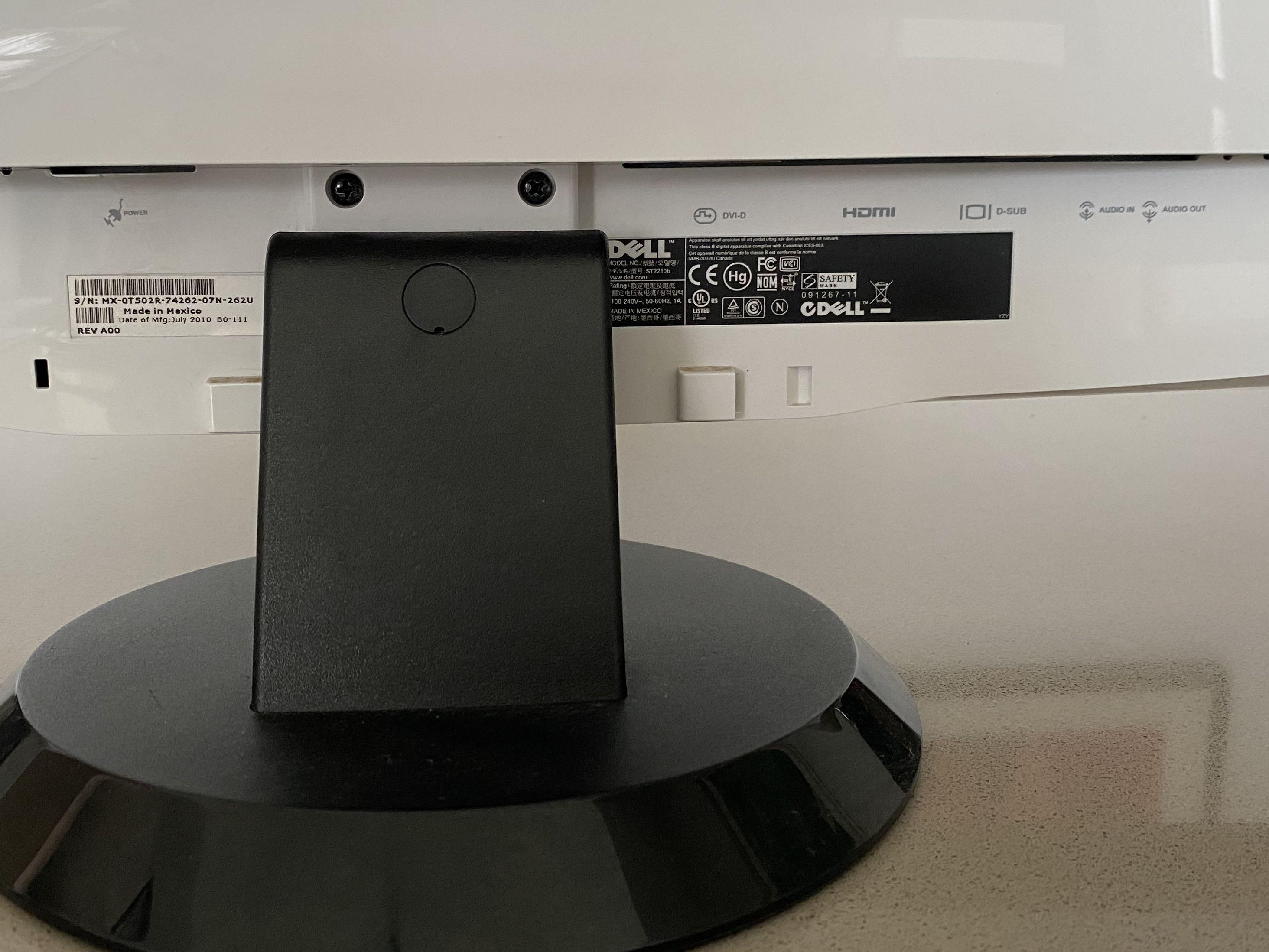 22” Dell Monitor with HDMI Input (ST2210B), Computers & Tech, Parts ...