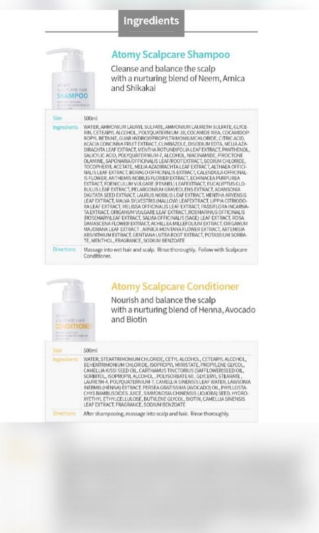 [Atomy] Scalp Care Hair Shampoo from korea, Beauty & Personal Care ...