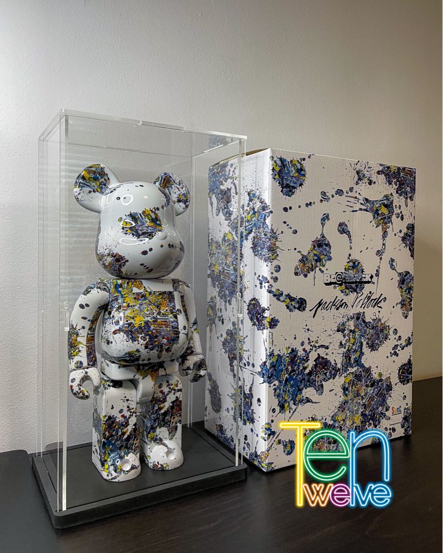 Be@rbrick Bearbrick 1000% Self-Assembly DIY Acrylic Display with Black ...