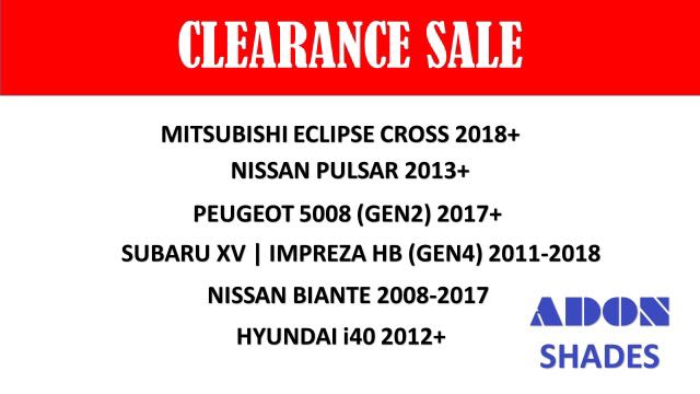 Clearance Sale: ADON Shades MITSUBISHI ECLIPSE CROSS 2018+/ MAZDA ...