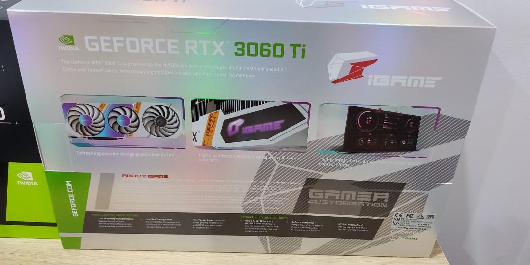 Colourful IGame RTX 3060 TI Ultra OC White version, Computers & Tech ...