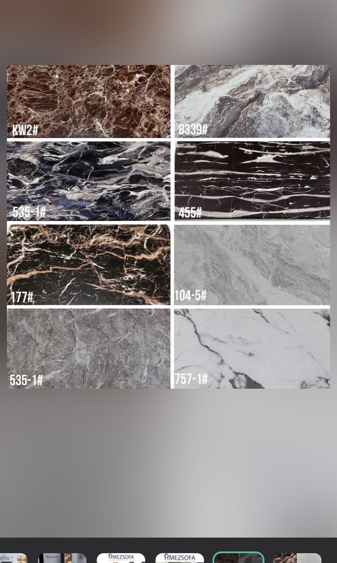 Comet Marble Dining Table, Furniture & Home Living, Furniture, Tables ...