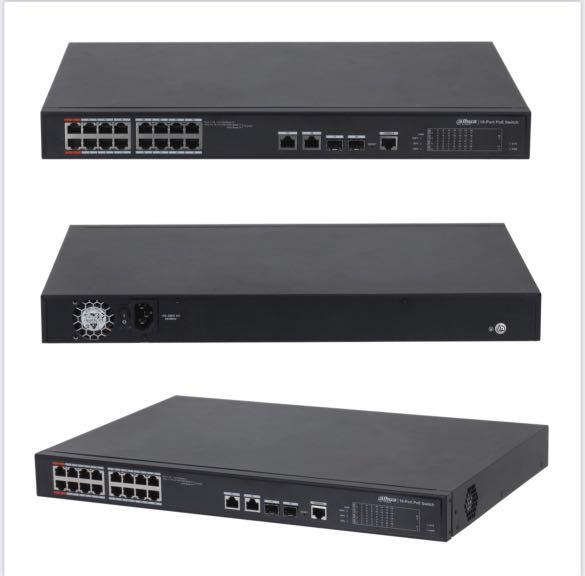 Dahua 16CH PoE Switch [Intelligent Smart Power over Ethernet, Support ...