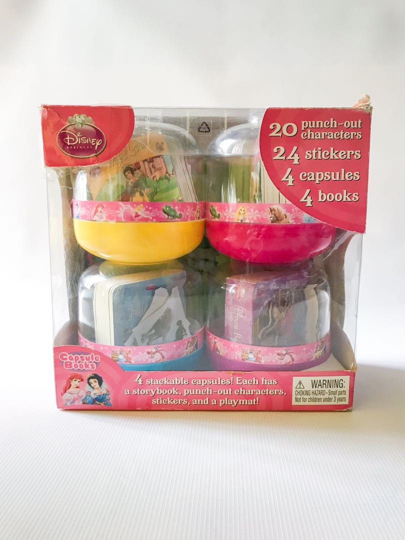 Disney Princess Capsule Books (Snow White, Cinderella, Aurora and Ariel ...