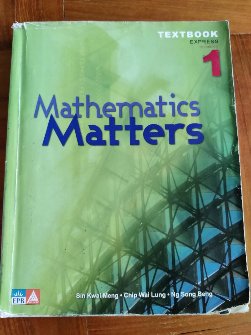 EPB Mathematics Matters 1 & 2 Textbook, Hobbies & Toys, Books ...