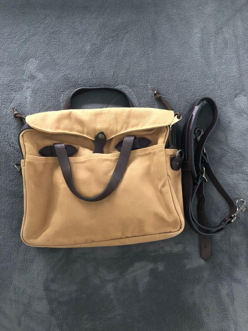 Filson Original Leather-Trimmed Twill Briefcase at James Velarde blog