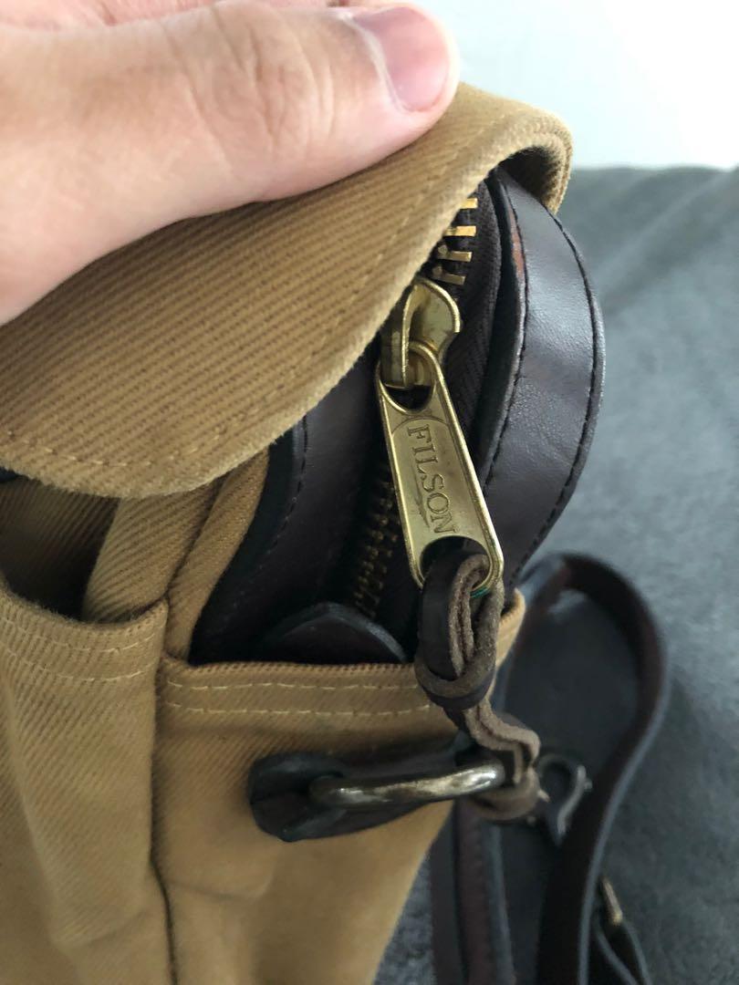 Filson Original Leather-Trimmed Twill Briefcase at James Velarde blog