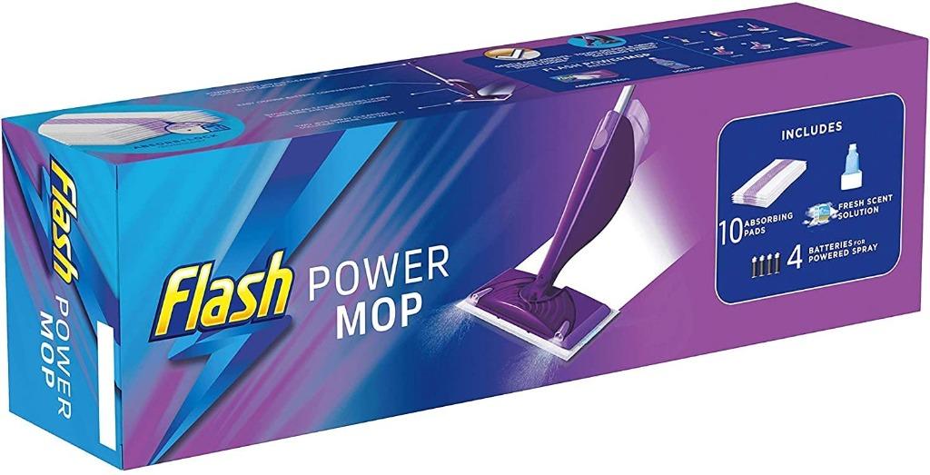 Flash Power Mop Starter Kit, Furniture & Home Living, Cleaning ...