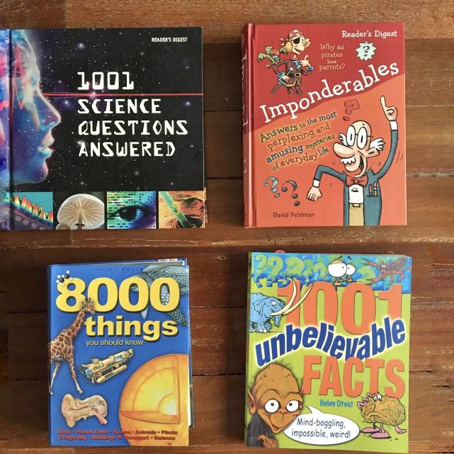 Fun Science Books for Kids and children. 1001 Facts, educational ...