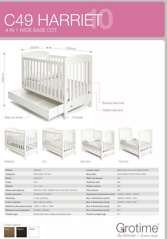 Grotime Harriet Baby cot for free, Babies & Kids, Baby Nursery & Kids ...