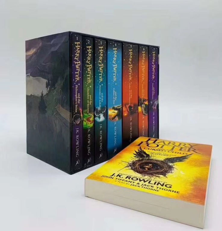 [In Stock]中文版 English Harry potter 8 books completed box set 哈利波特八册全集 ...